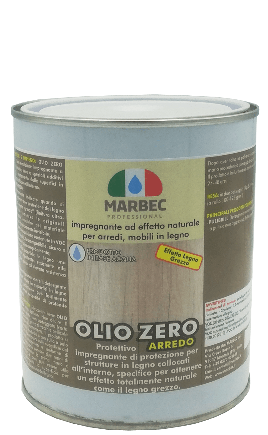 Impregnante para muebles de madera OLIO ZERO ARREDO | MARBEC